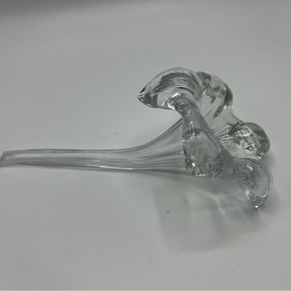 unbranded | Art | Clear Glass Blooming Lily Hand Blown Glass 7 Long 4 ...